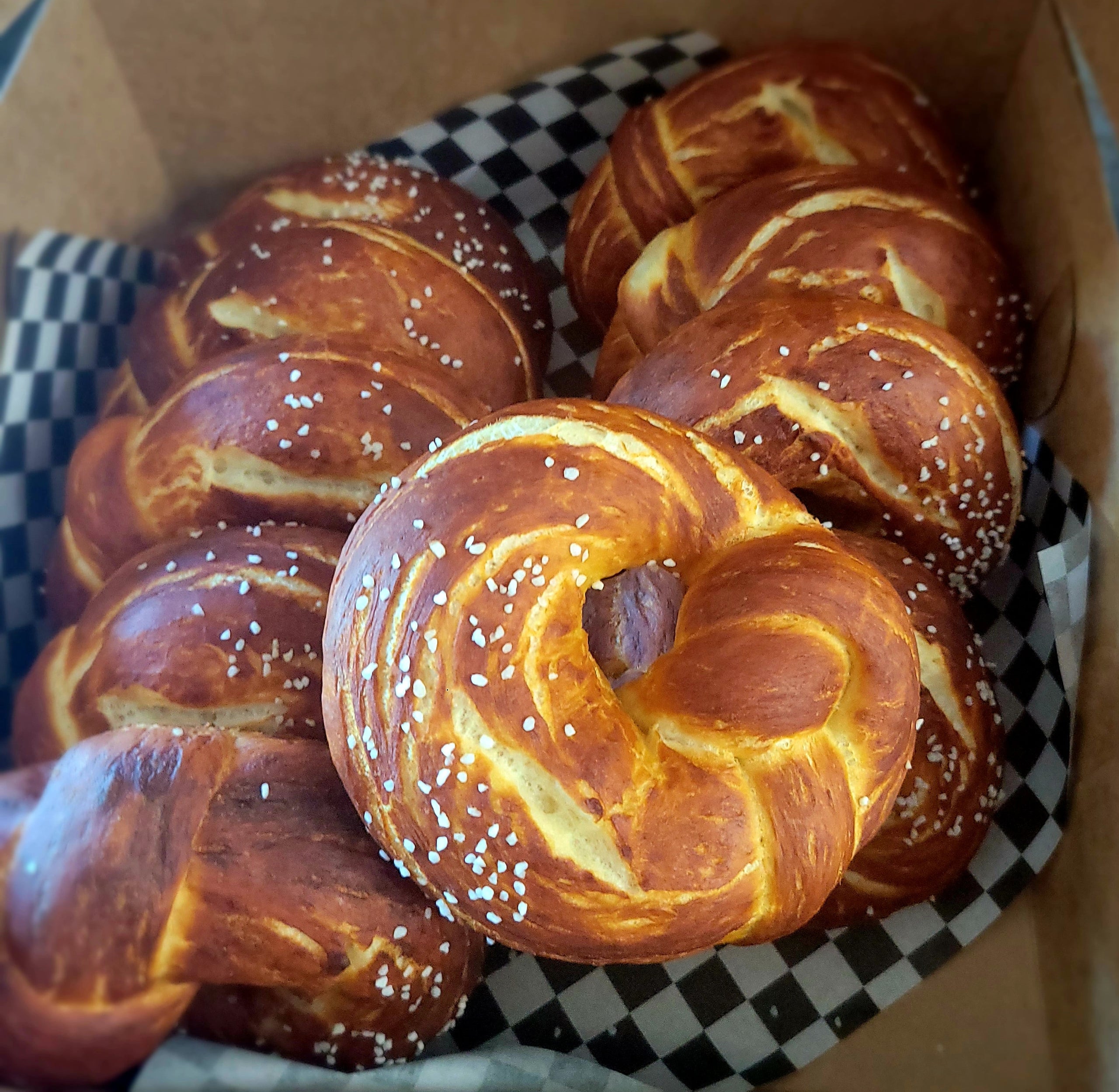 Jumbo Personal Pretzels - Box of 10 | Wooden Petal Pretzel Shop